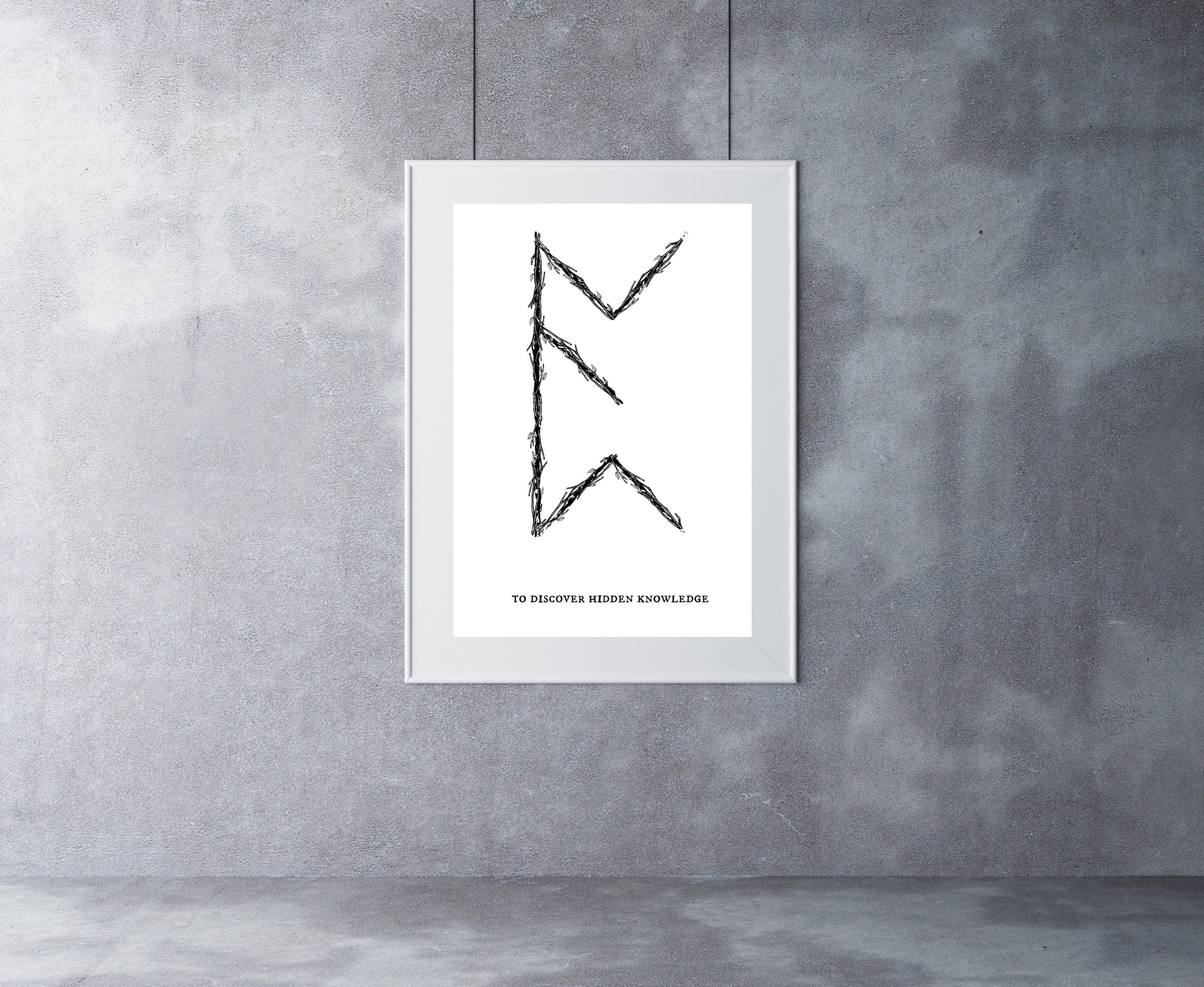 Discover Hidden Knowledge Norse Binding Rune Art Print - Etsy