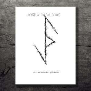 Protection From Evil- Norse Binding Rune Art Print - Etsy