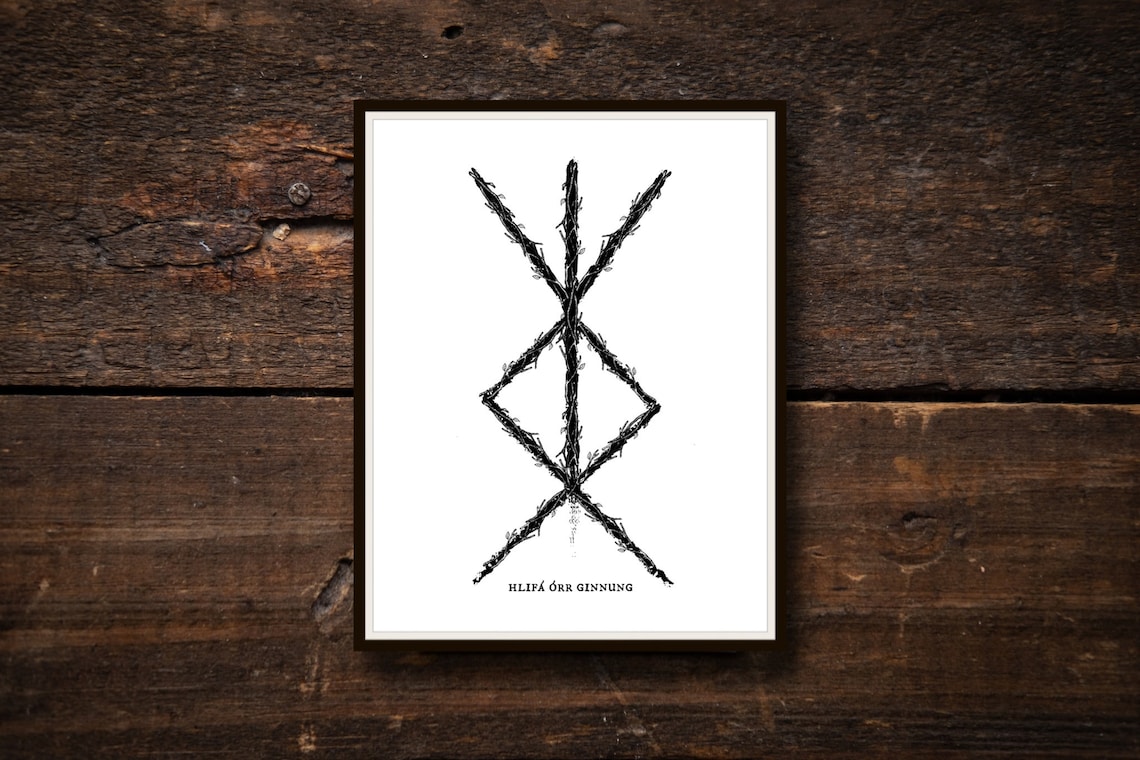 Home Protection Binding Rune Art Print - Etsy