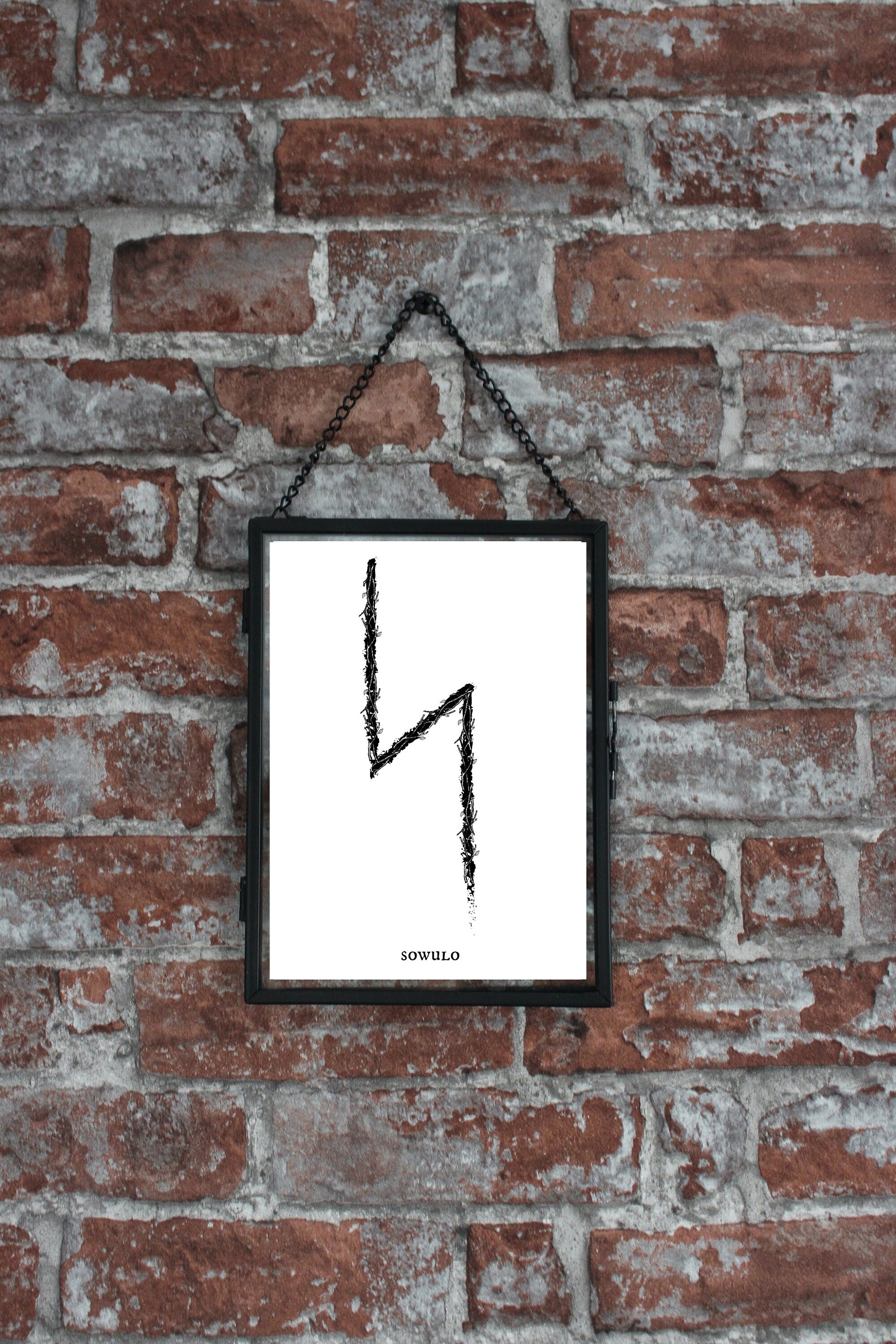 Sowilo Rune Art Print - Etsy