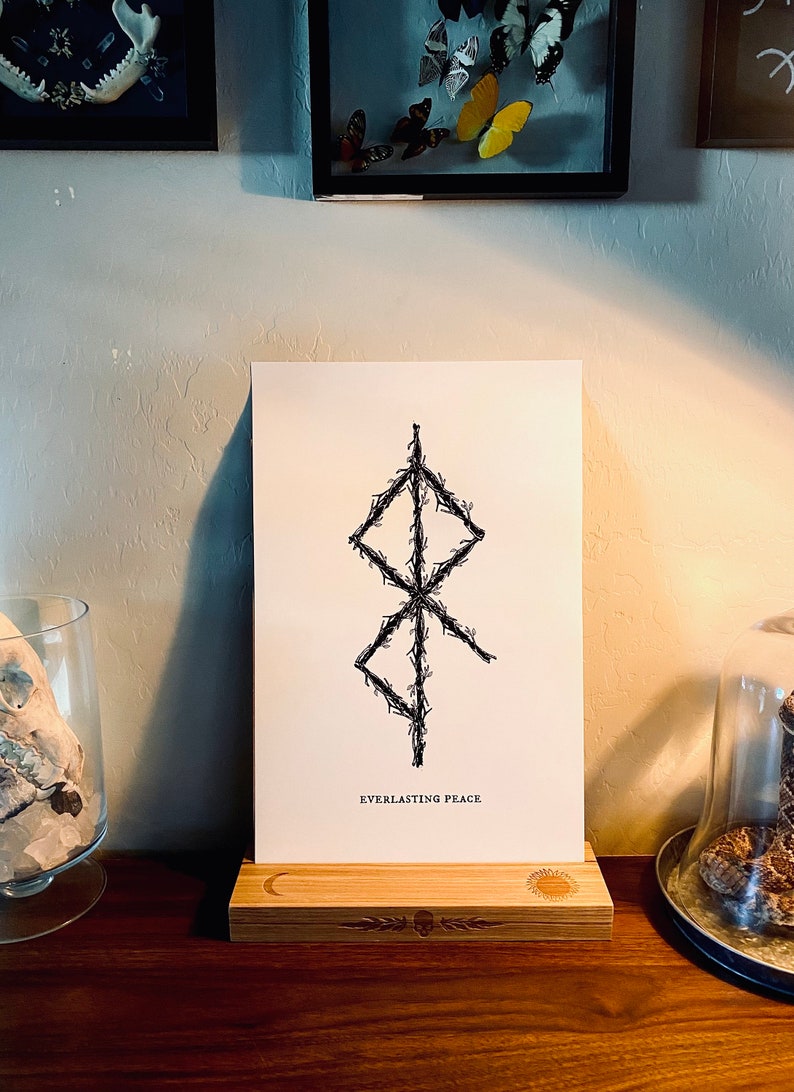 Everlasting Peace Binding Rune Norse Art Print - Etsy