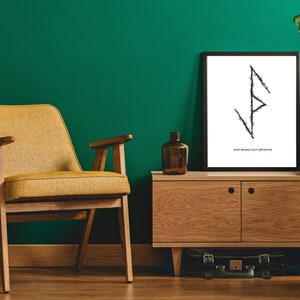 Protection From Evil Norse Binding Rune Art Print - Etsy