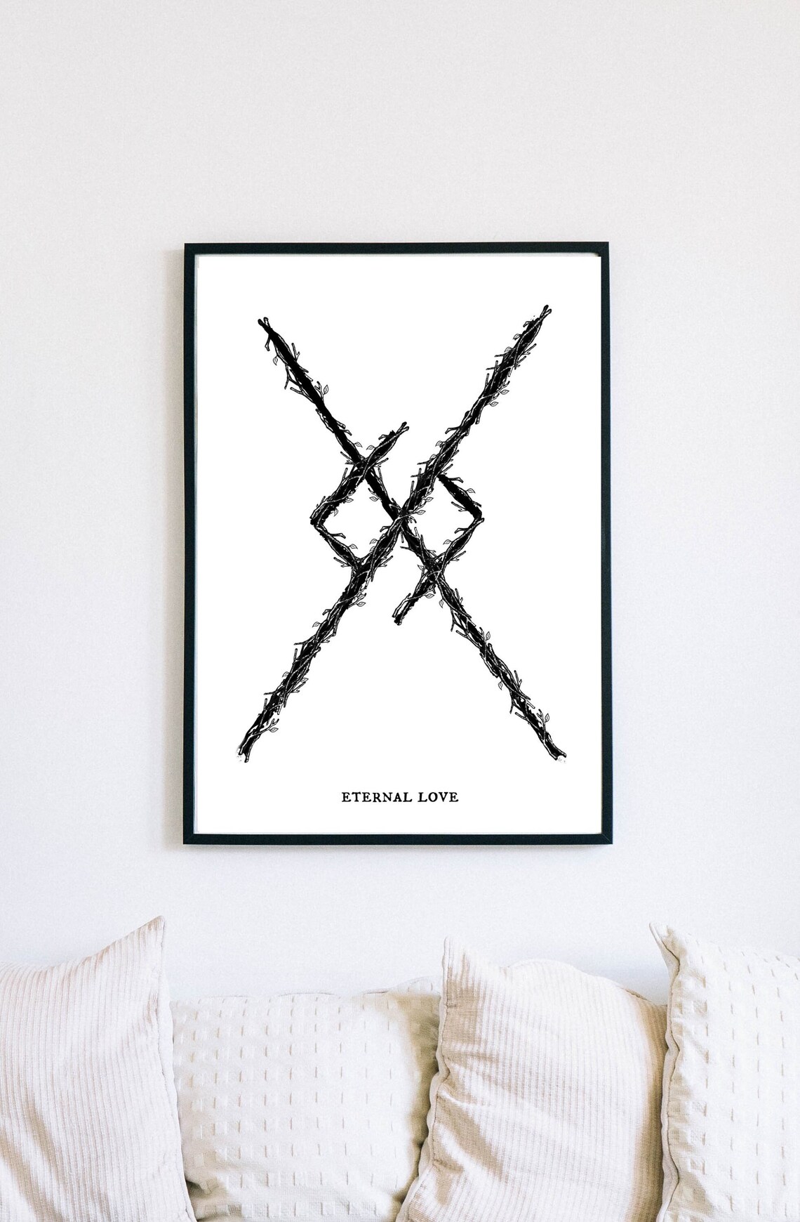 Eternal Love Binding Rune Art Print - Etsy