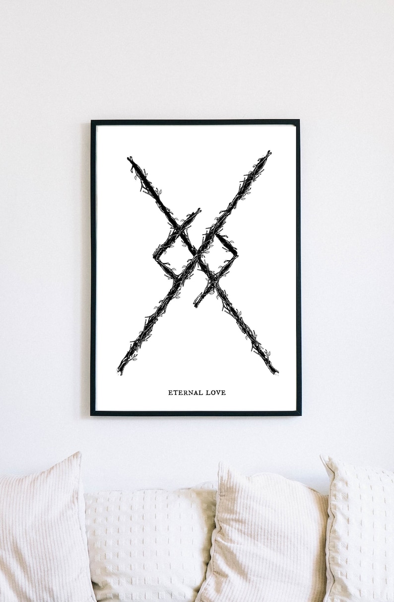 Eternal Love Binding Rune Art Print - Etsy