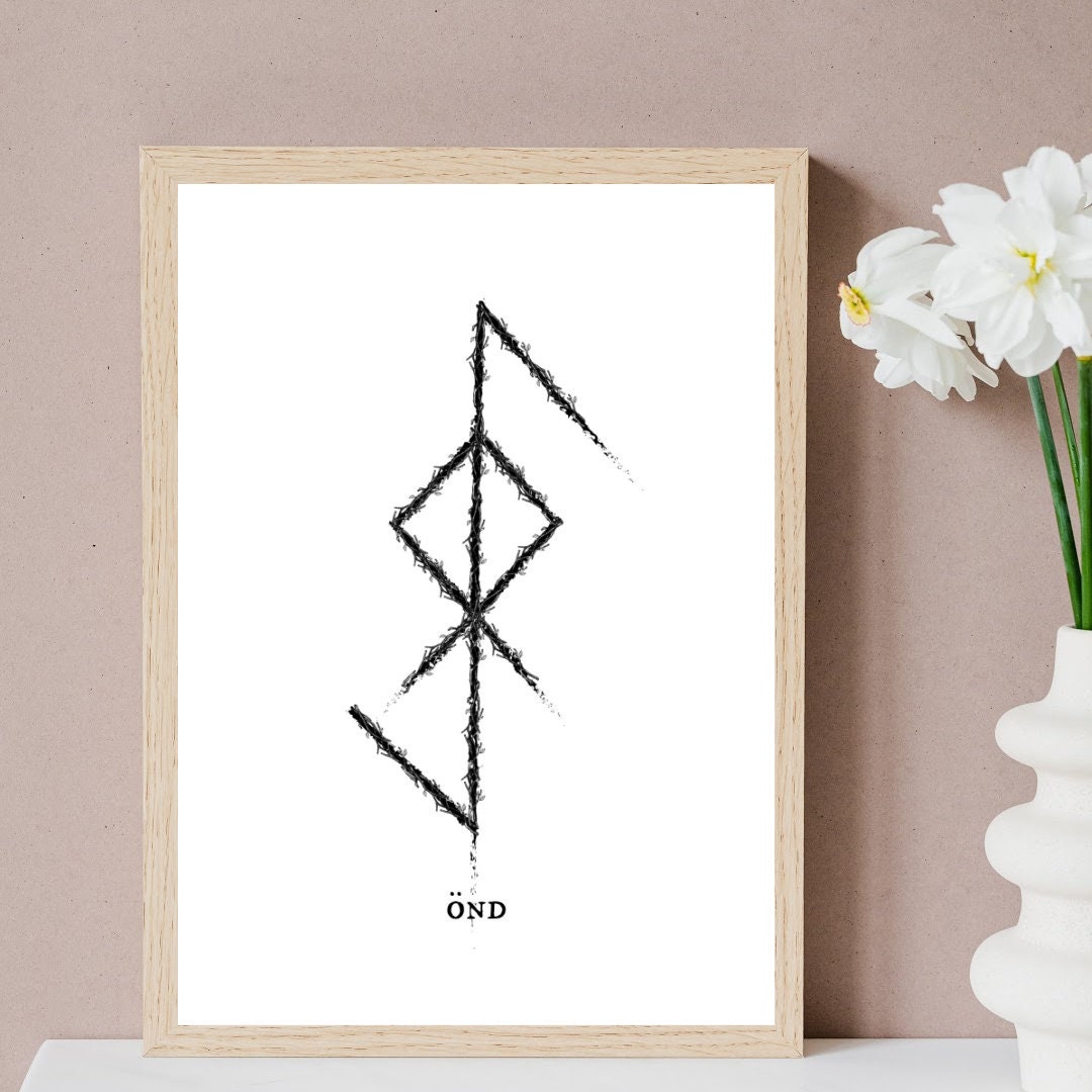 Spirit Element Rune Art Print - Etsy