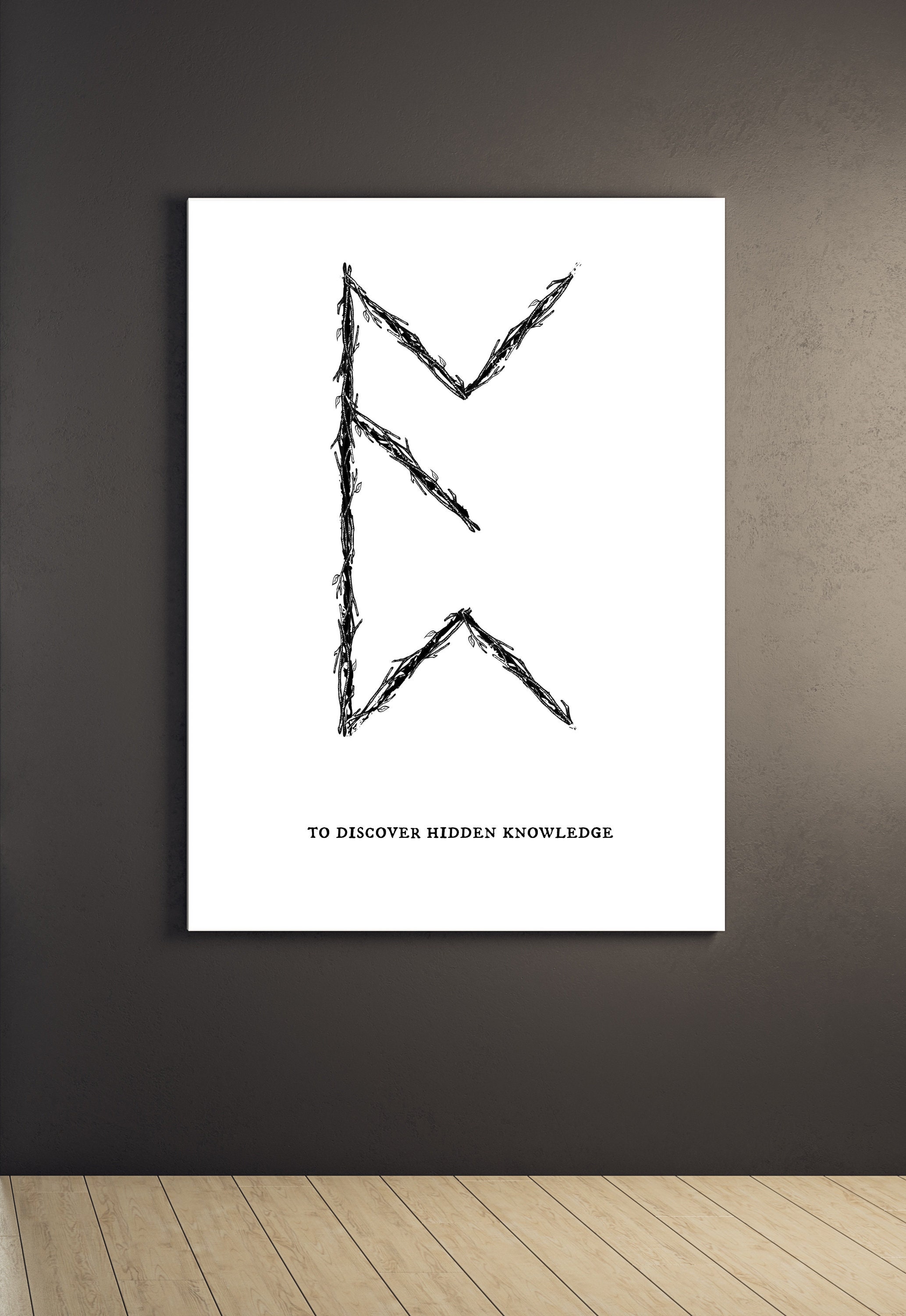 Discover Hidden Knowledge Norse Binding Rune Art Print - Etsy