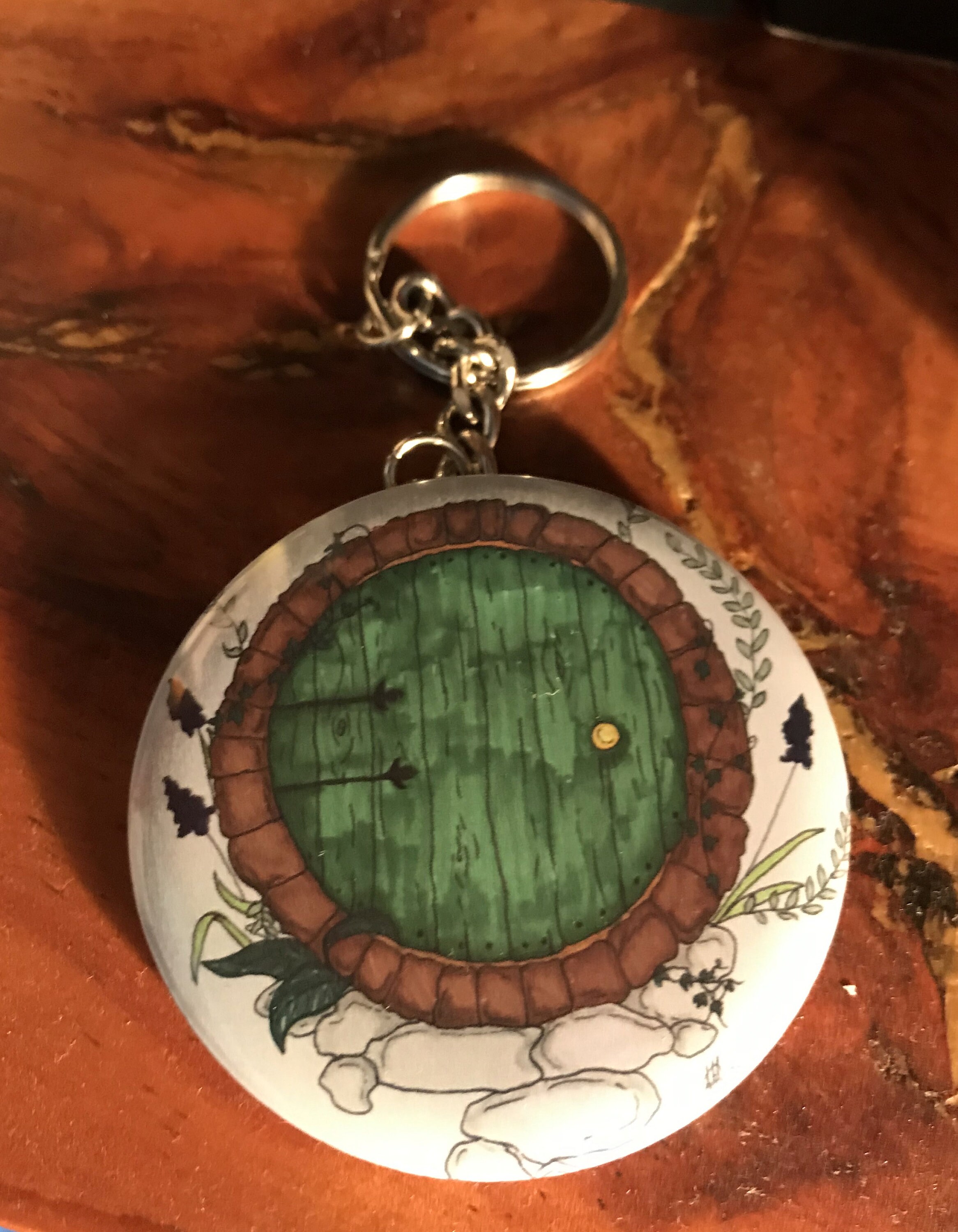 Hobbit Door Keychain - Etsy