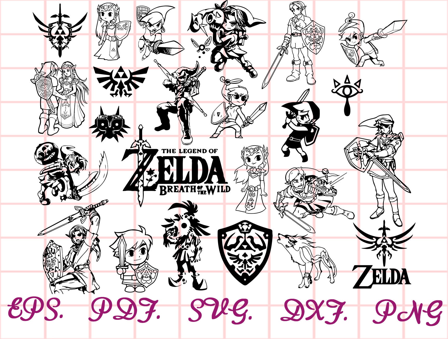 Princess zelda svgZelda svgZelda pngzelda logo svgThe | Etsy