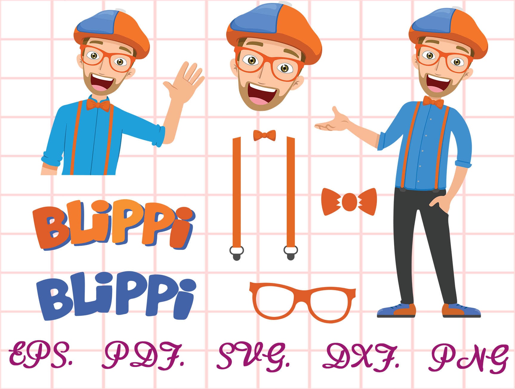Blippi svg blippi png blippi clipart blippi image blippi | Etsy