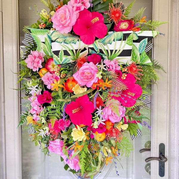 Tropical Wreath - Etsy