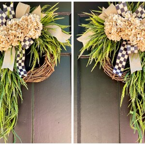 Year Round Wreath, Everyday Wreaths, Hydrangea Wreath, Front Door ...