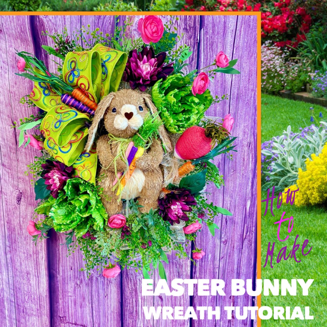 How to Make Your Own Easter Bunny Wreath - Etsy
