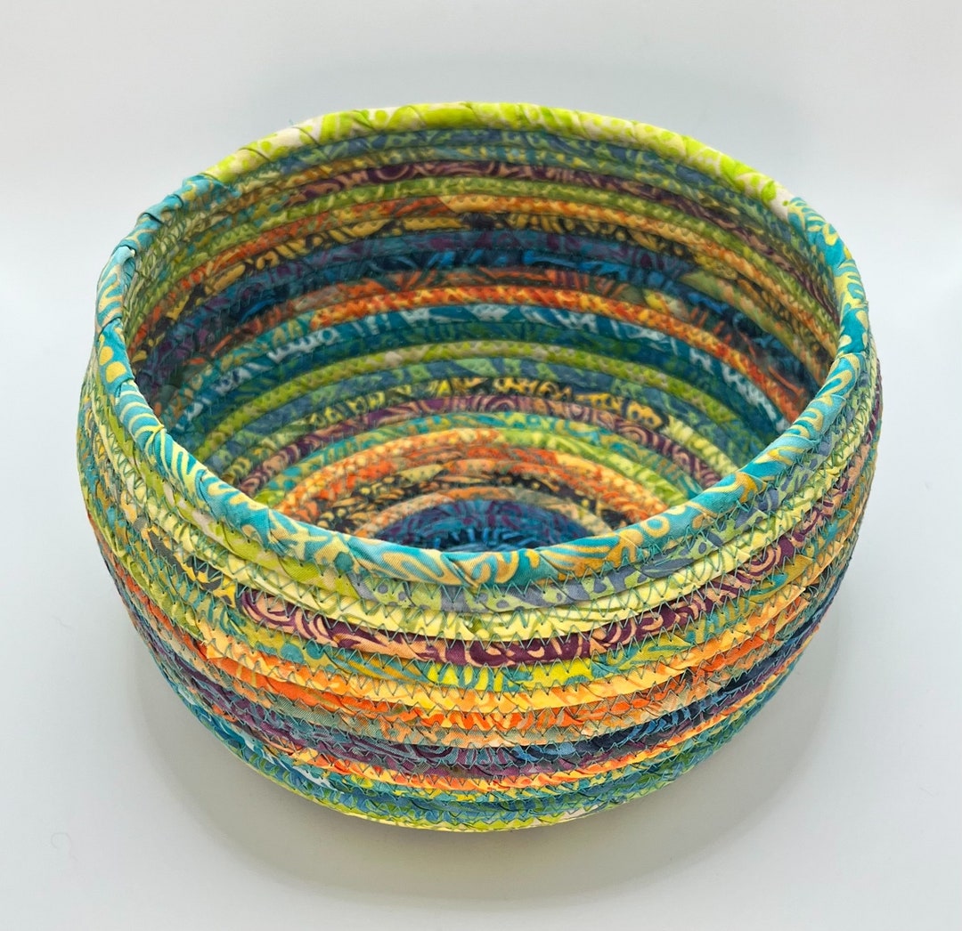 Caribbean Batik Basket - Etsy