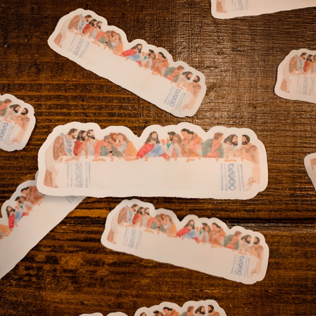 Last Supper Watercolor Sticker - Etsy