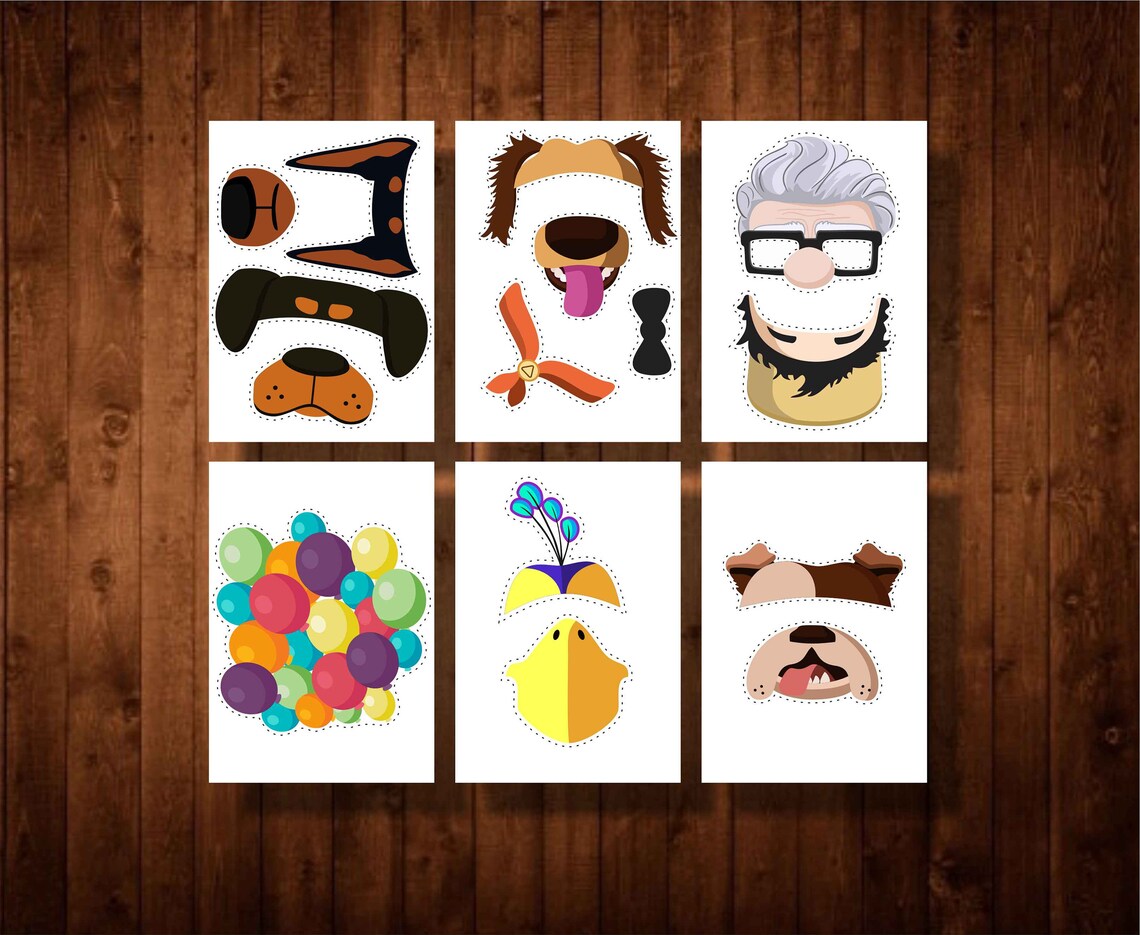 Up Movie Photo Booth Props Printable Party Decorations | Etsy