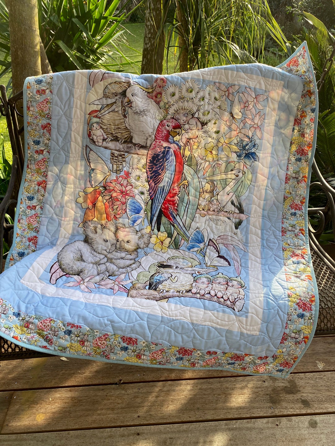 May Gibbs, Gum Nut Babies, Made to Order, Cot Quilt or Play Quilt and ...