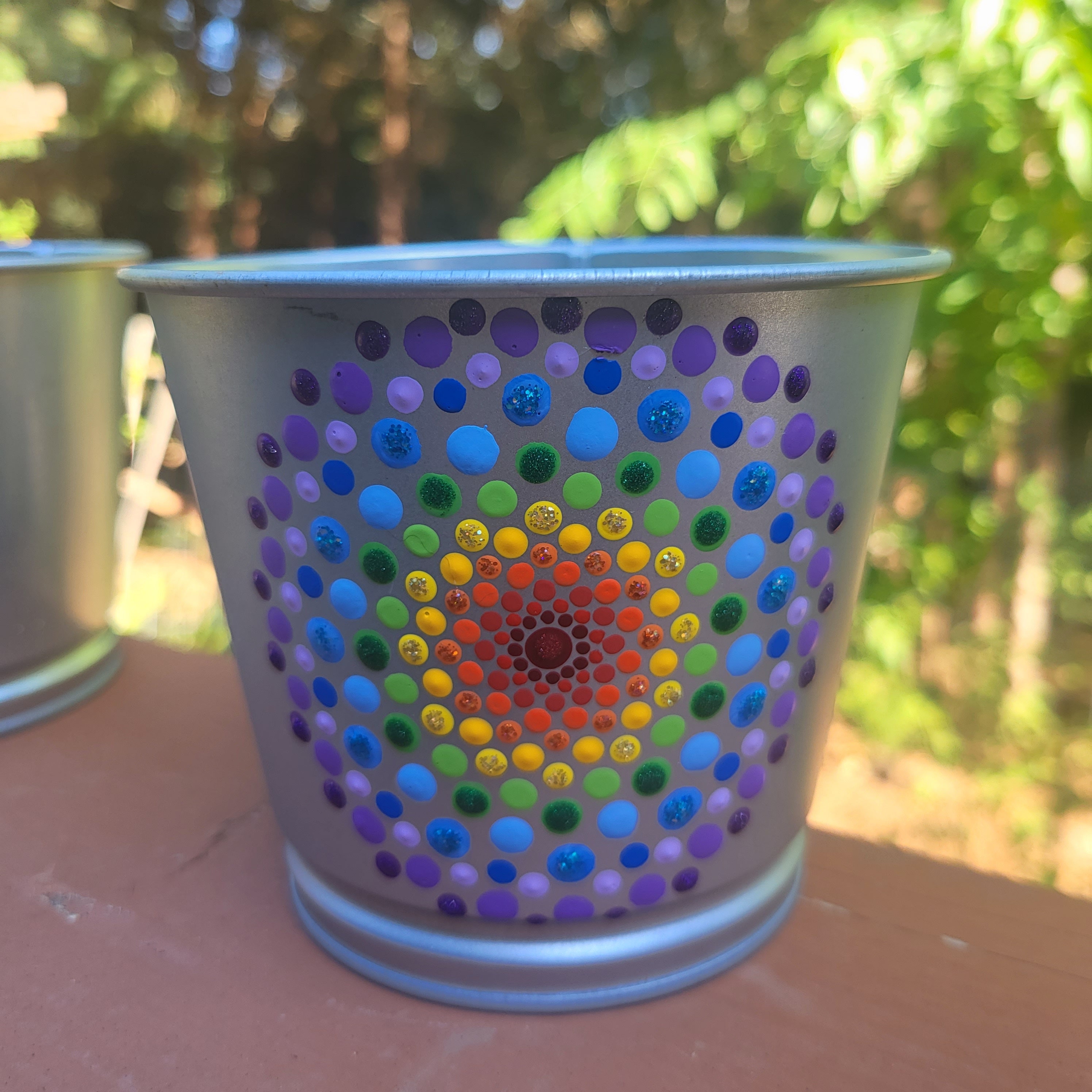 Cutest Little Pails/planters Plants NOT Included 5inch Diameter Metal ...