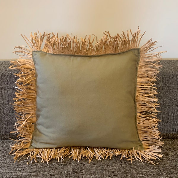 Straw Cushion - Etsy
