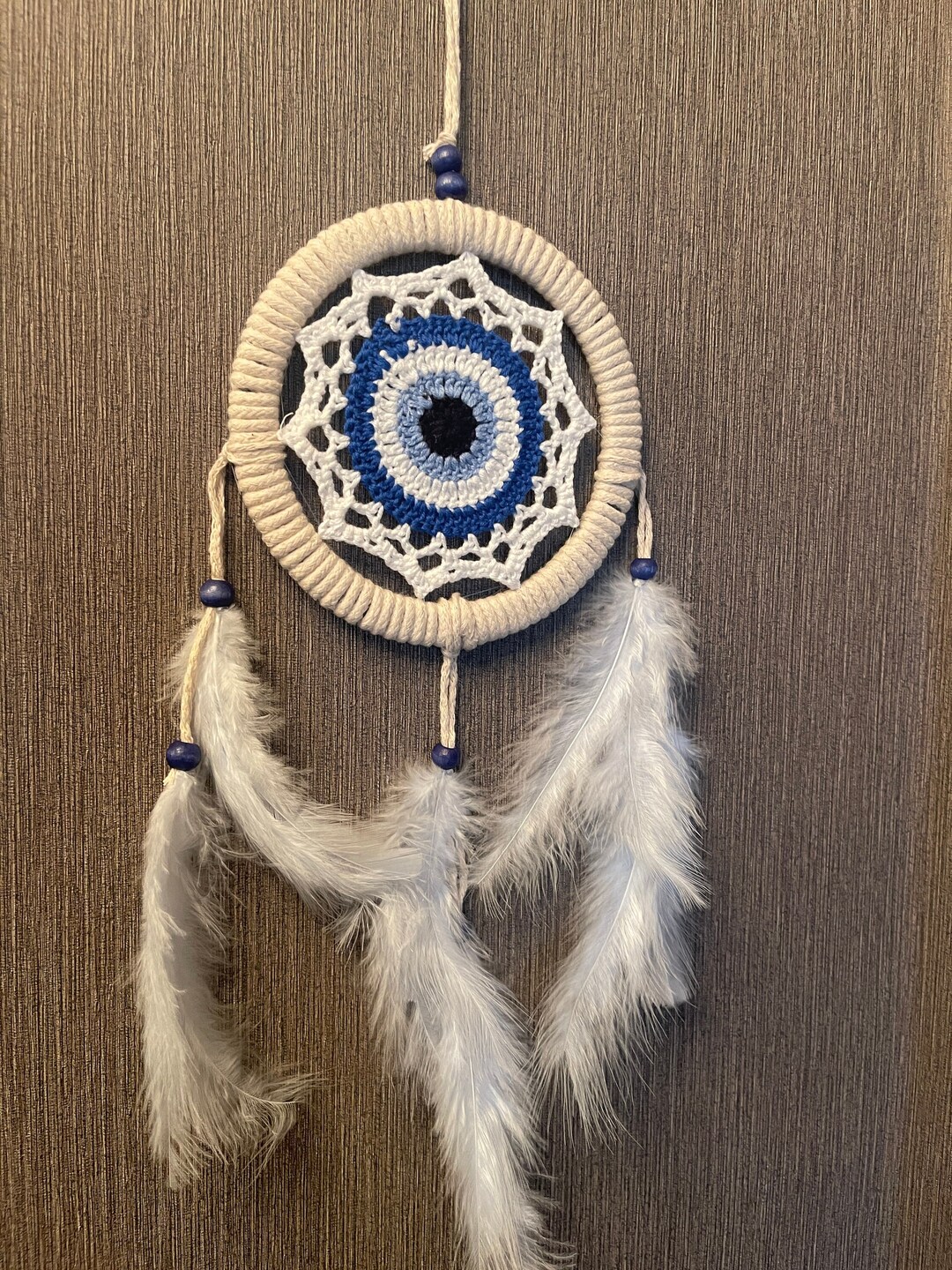 Evil Eye Dream Catcher, Boho Wall Decor, Protection Wreath, Wall ...