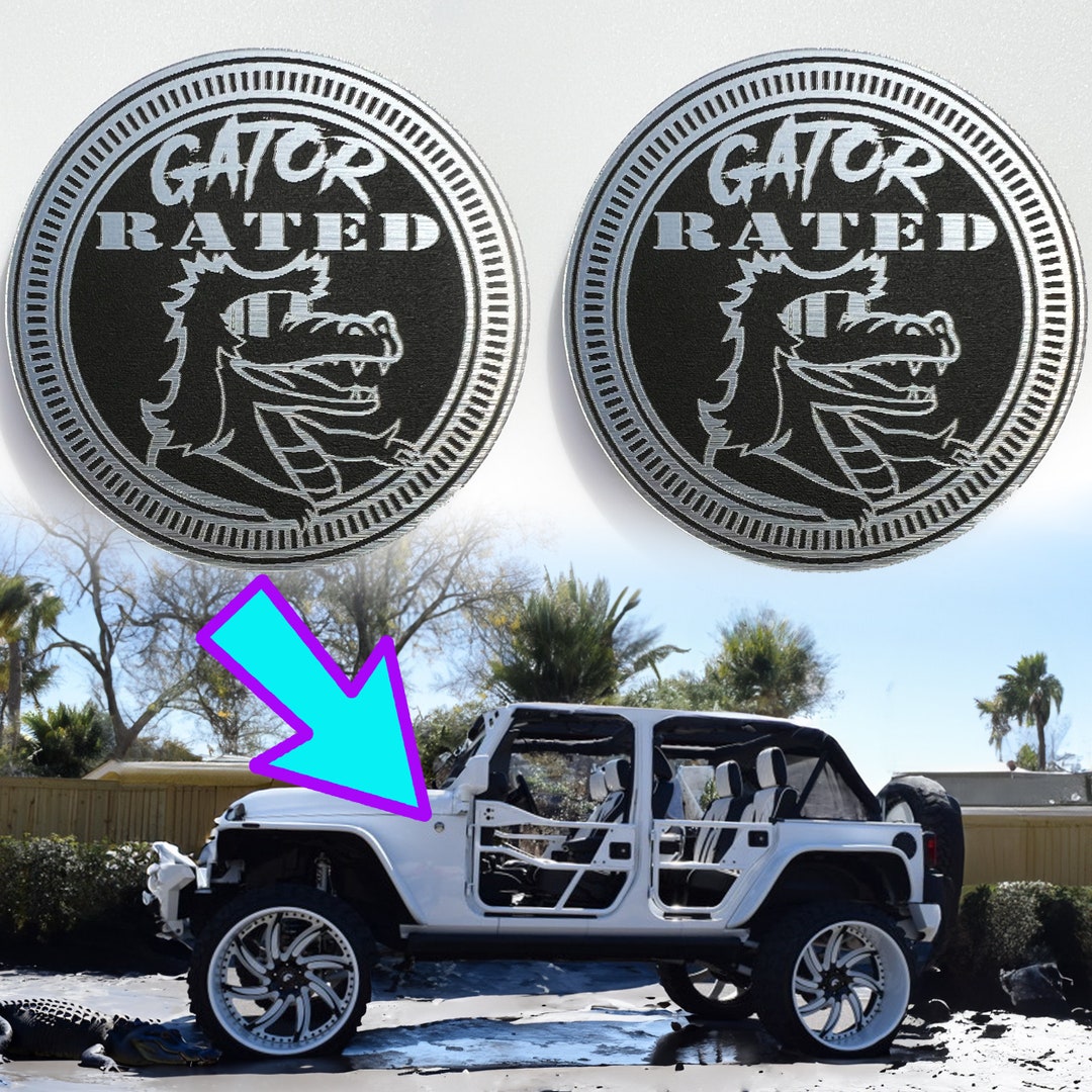 PAIR GATOR RATED 4x4 Fender Badge Emblem - Etsy