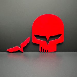 One JAKE Skull Fits C6 Racing Emblems Badges C6R - Etsy