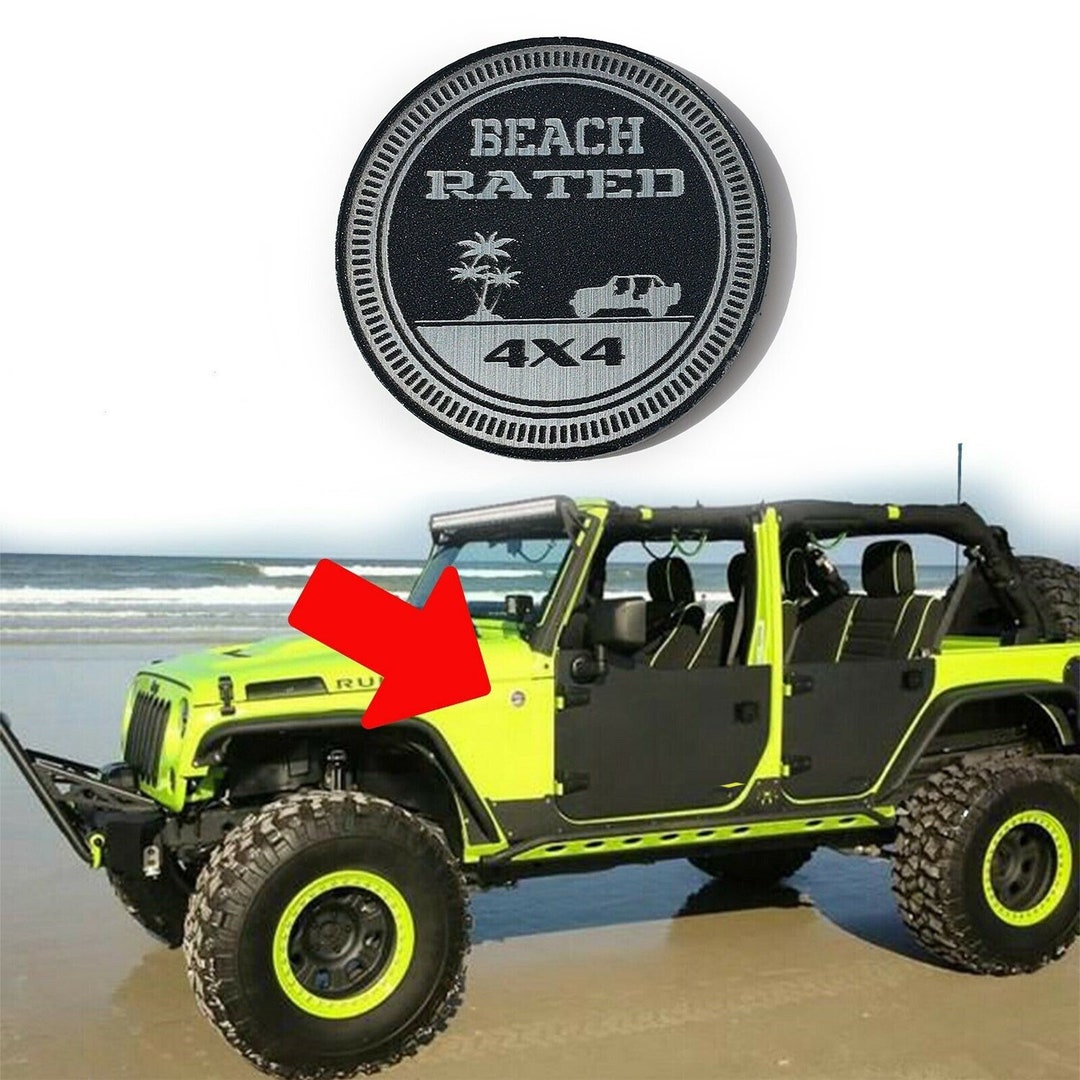 1 BEACH Rated 4x4 Fender Badge Emblem - Etsy