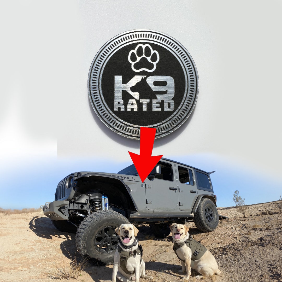 1 K9 Rated 4x4 Fender Badge Emblem - Etsy