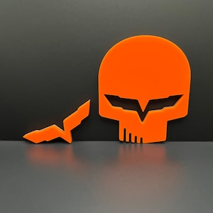 One JAKE Skull Fits C6 Racing Emblems Badges C6R - Etsy