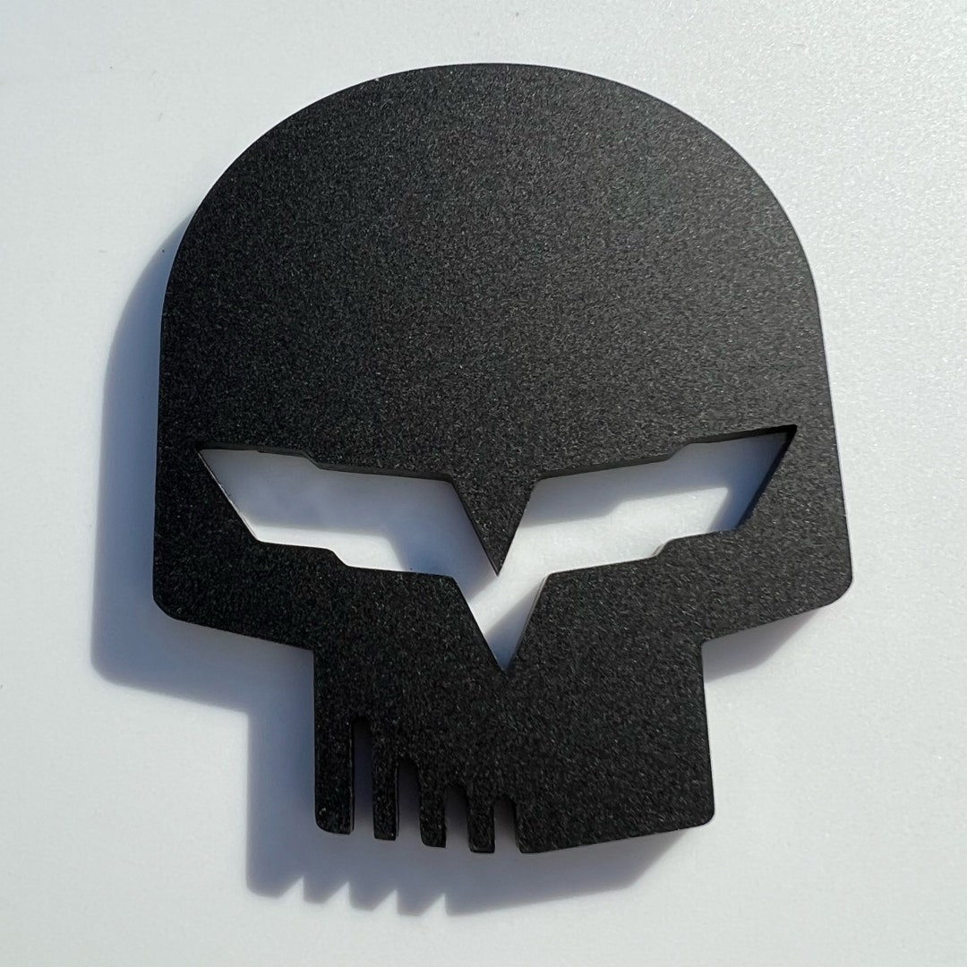 One Jake Skull Fits C6 Racing Emblems Badges - Etsy