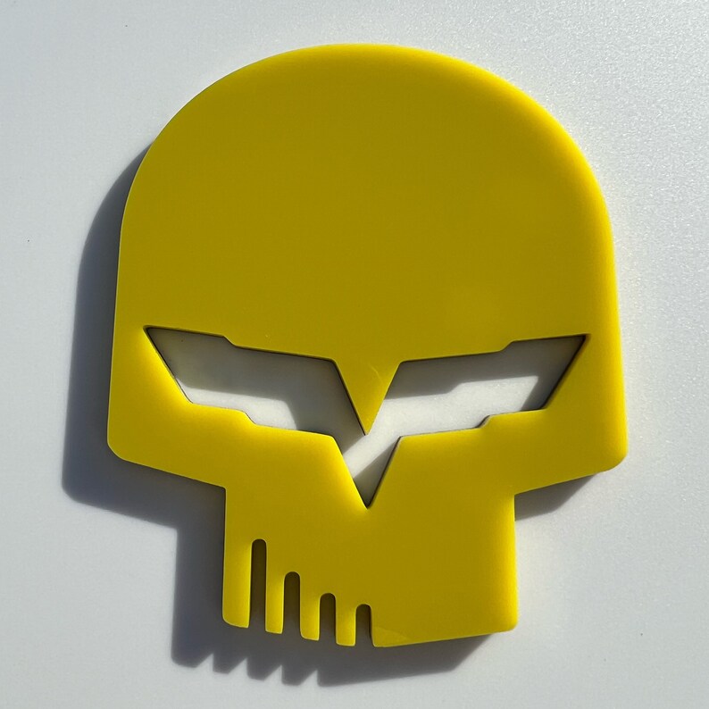 One Jake Skull Fits C6 Racing Emblems Badges - Etsy