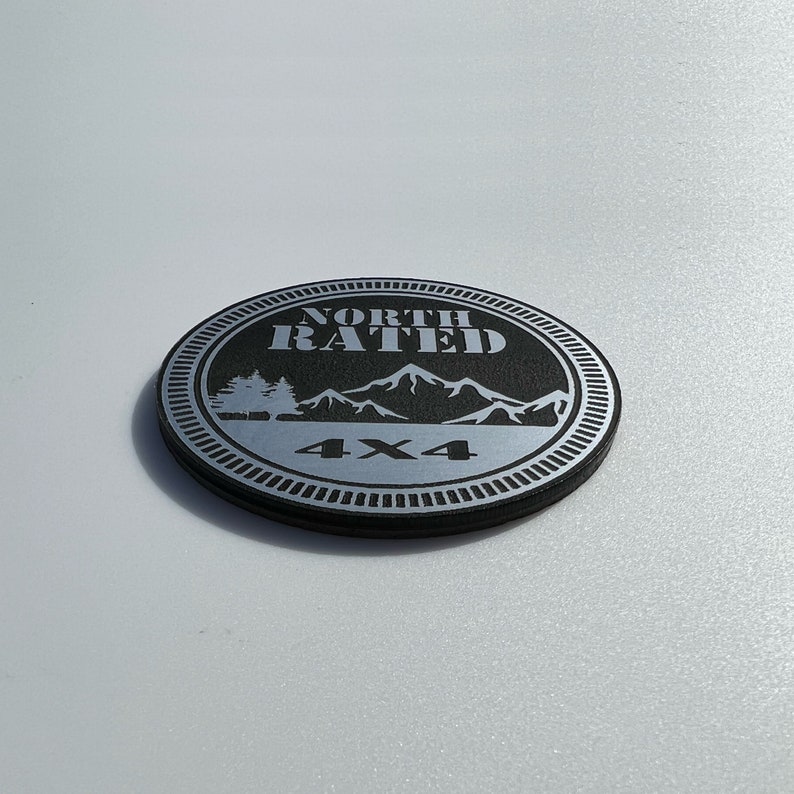 2 NORTH Rated 4x4 Fender Badge Emblem - Etsy