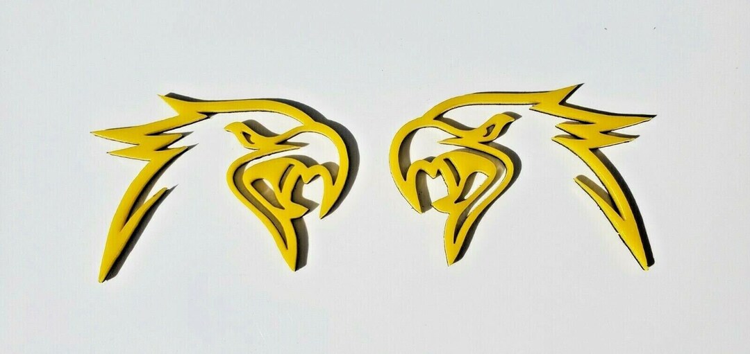 Custom HELLHAWK Head Emblem Fender Badge - Etsy