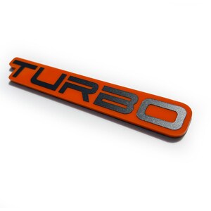 TURBO Carbon GREY Door or Trunk Emblem Badge - Etsy
