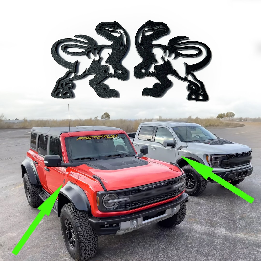 Pair Matte Raptor Fender Badge Emblems - Etsy