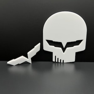 One JAKE Skull Fits C6 Racing Emblems Badges C6R - Etsy