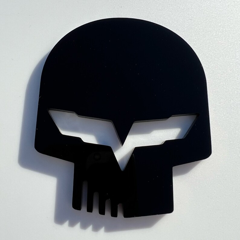 One Jake Skull Fits C6 Racing Emblems Badges - Etsy