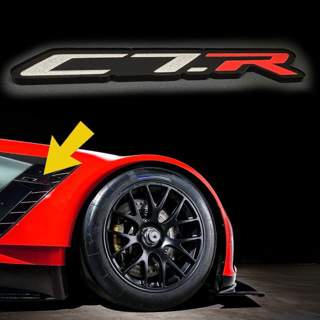 One C7.R Emblem Fits C7 Racing Badges C7-R C7R - Etsy