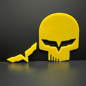 One JAKE Skull Fits C6 Racing Emblems Badges C6R - Etsy