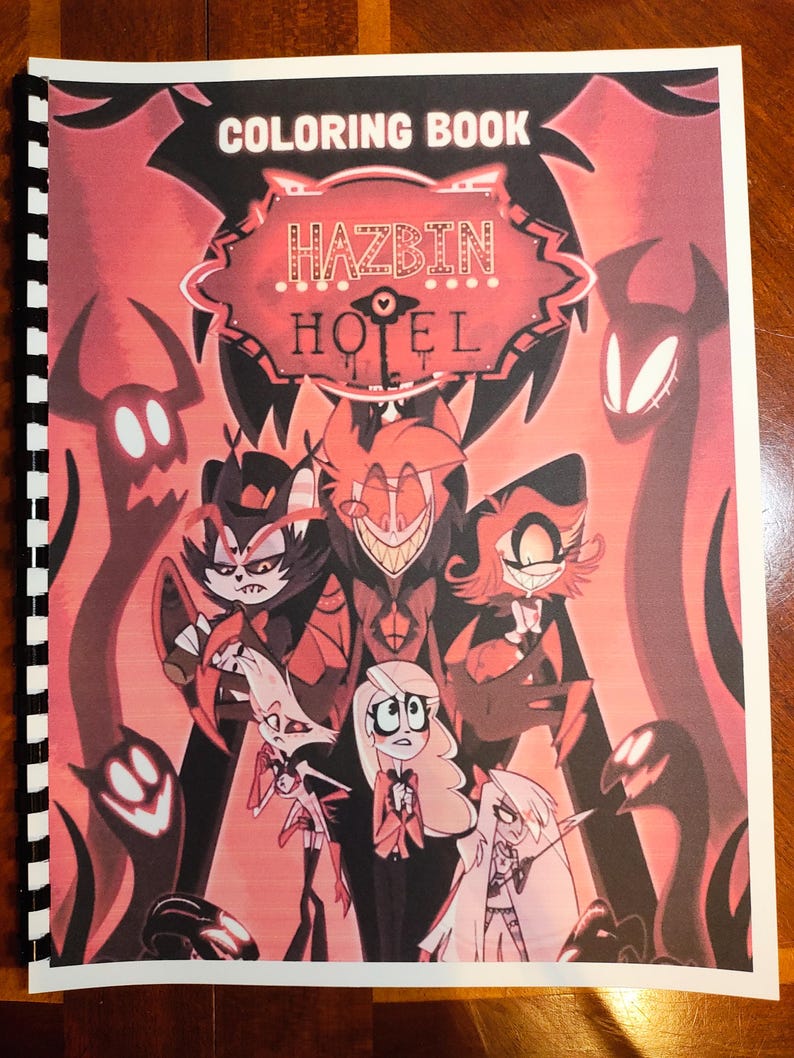 Hazbin Hotel Coloring Book - Etsy