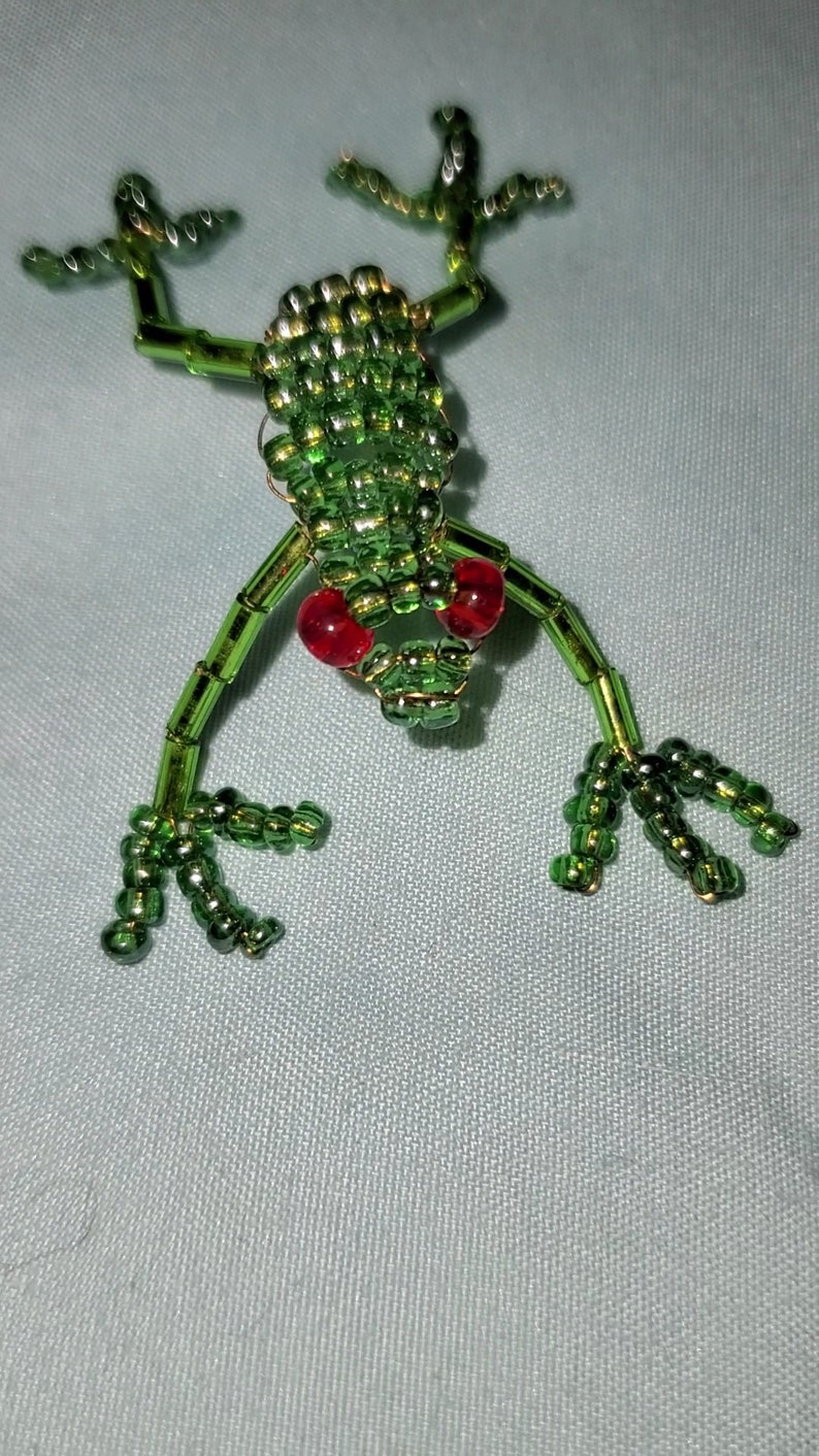 Beaded Frog - Etsy