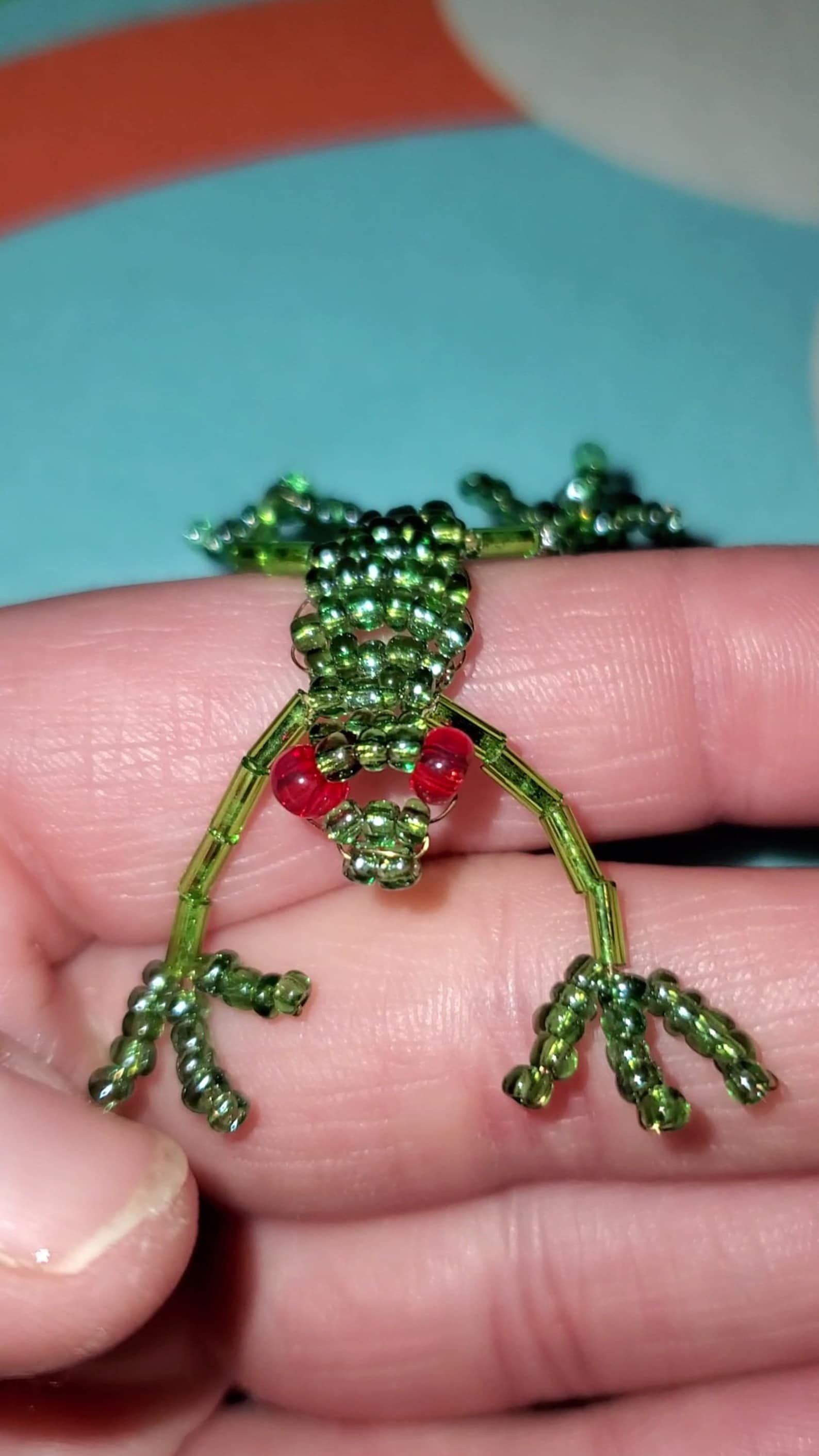 Beaded Frog - Etsy