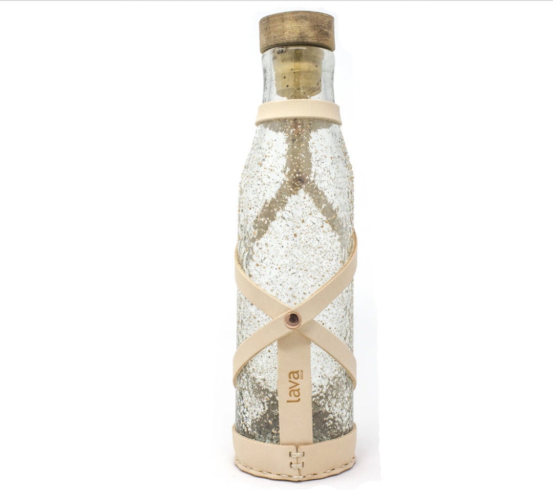 Hand Blown Glass Water Bottle - Etsy