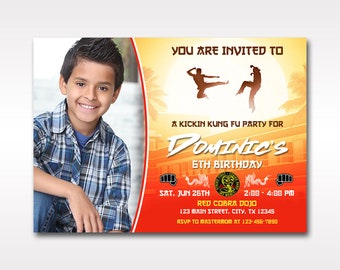 Happy Badass Birthday Cobra Kai Birthday Invitations Miyagi Do Birthday ...