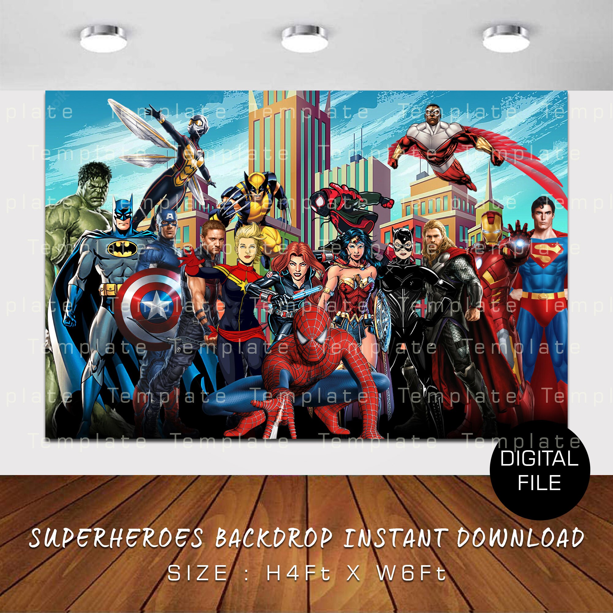 Superhero Poster Template