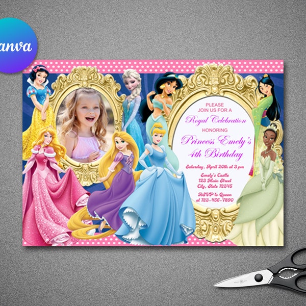 Princess Invitations - Etsy