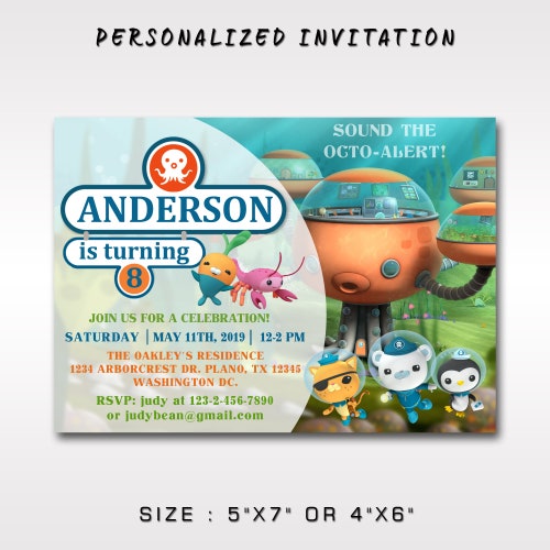 Octonauts Backdrop Octonauts Birthday Backdrop Octonauts - Etsy