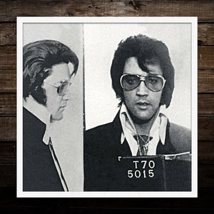 Elvis Presley Mugshot Elvis Presley Poster Vintage Elvis - Etsy