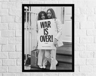 John Lennon War Over - Etsy