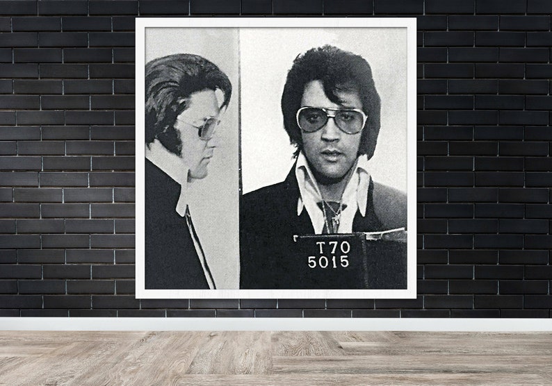 Elvis Presley Mugshot Elvis Presley Poster Vintage Elvis - Etsy