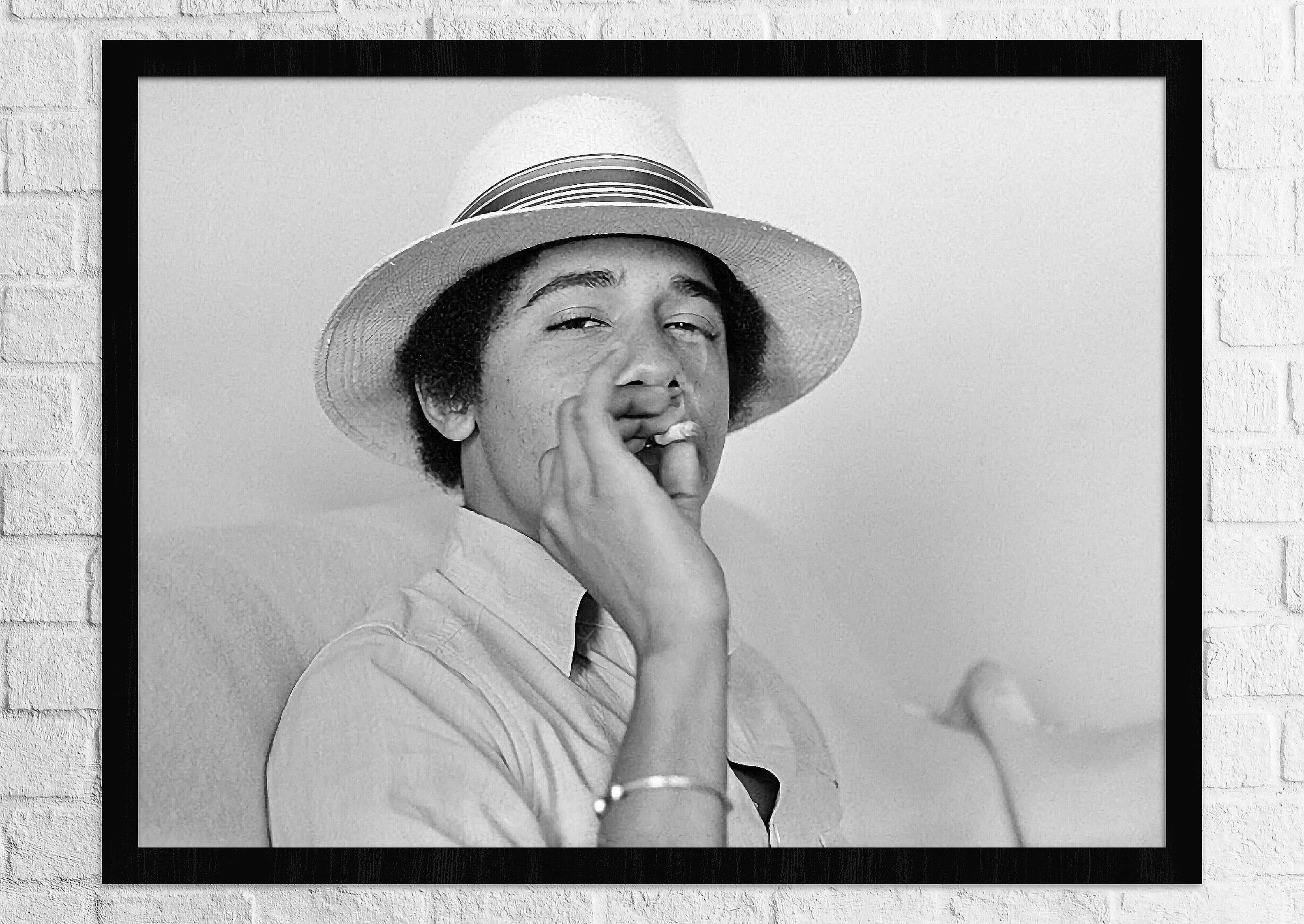 Obama Smoking Caricature